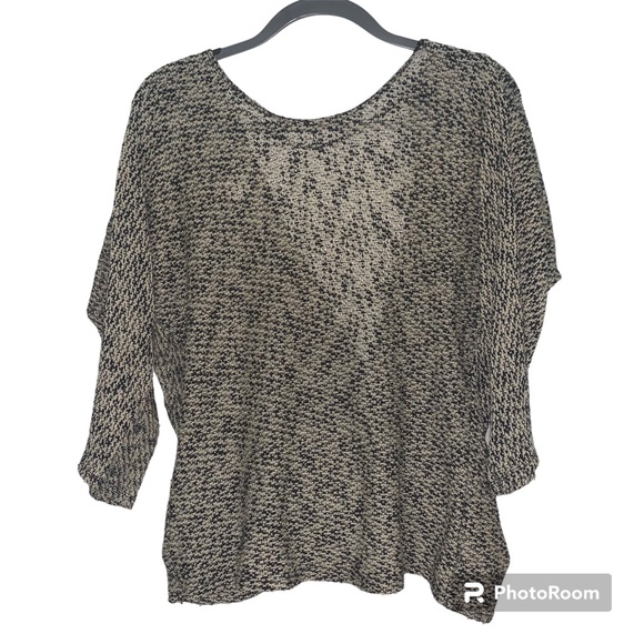 Buckle | Tops | Buckle Daytrip Szlg Creamblack 34 Sleeve Open Back ...